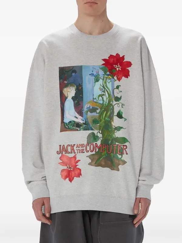 JW Anderson Graphic Print Sweatshirt - Grey