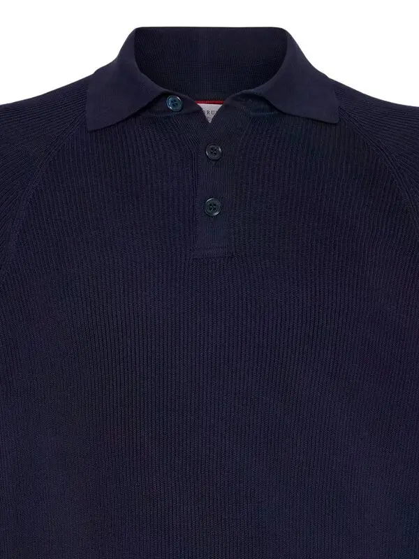 Brunello Cucinelli Cotton Polo Shirt - Blue
