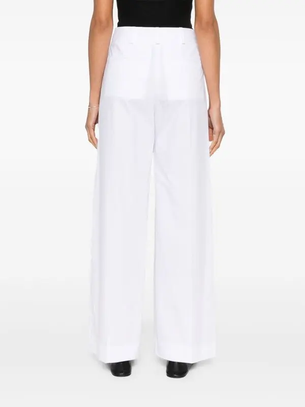 MODES Poplin Straight-leg Trousers - White