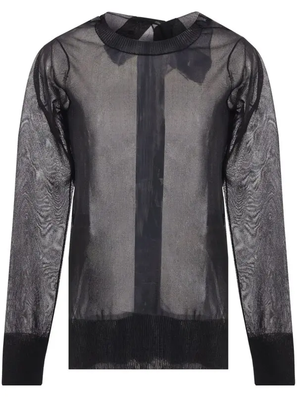 Yohji Yamamoto Semi-sheer Cardigan