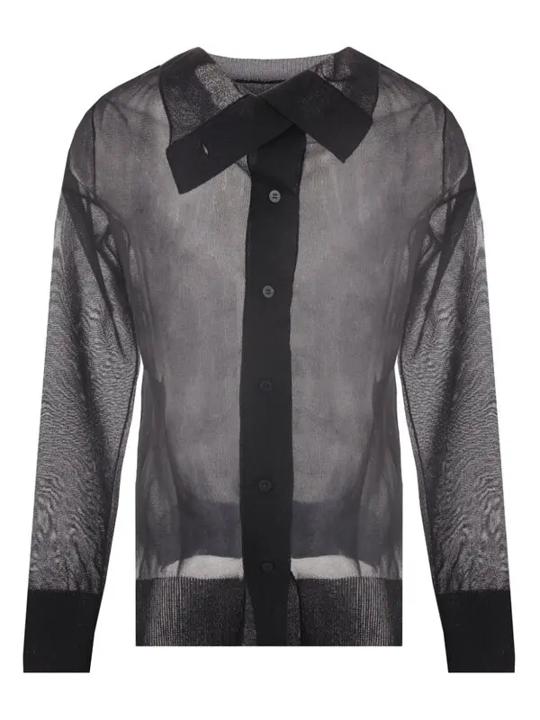 Yohji Yamamoto Semi-sheer Cardigan