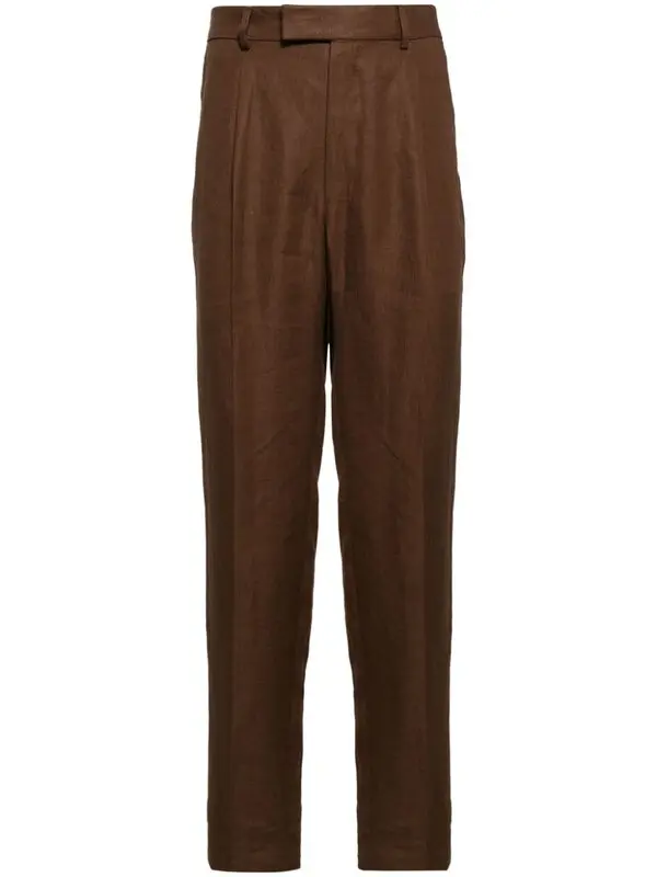 Zegna Pleated Slim-fit Trousers