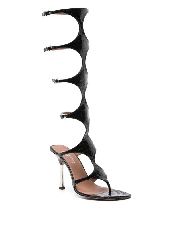 Paris Texas 100mm Uma Knee-high Sandals