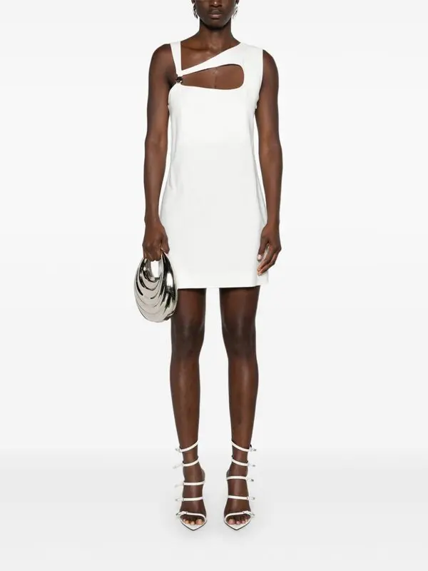 Coperni Cut-out Twill Minidress - White