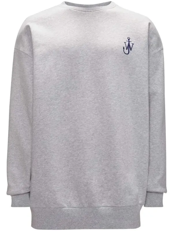 JW Anderson Anchor-logo Organic Cotton Sweatshirt