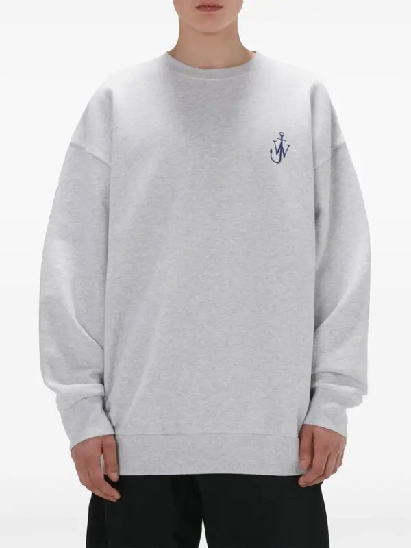 JW Anderson Anchor-logo Organic Cotton Sweatshirt