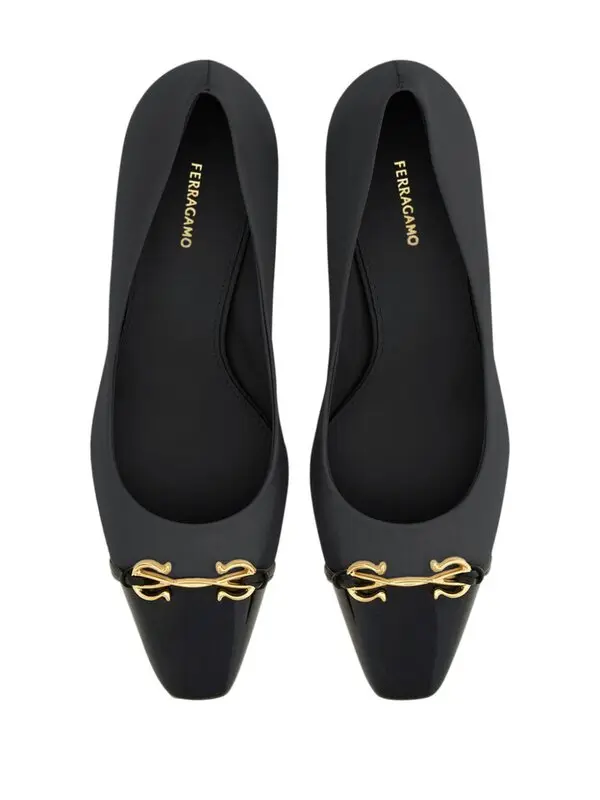FERRAGAMO 60mm Gancini-plaque Pumps