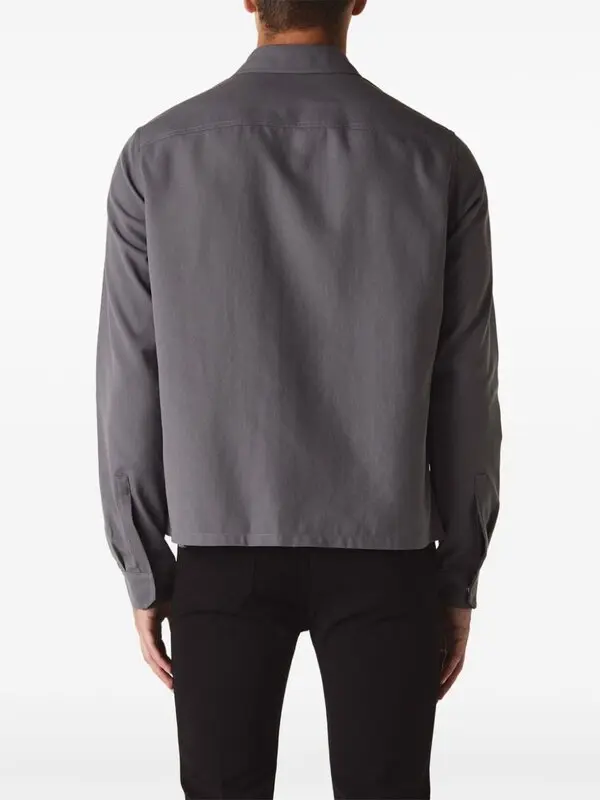 Rick Owens Classic-collar Twill Shirt - Grey