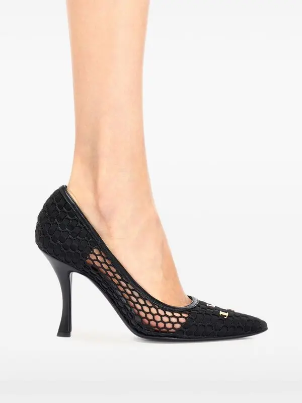 FERRAGAMO 95mm Vara-appliqué Slingback Pumps