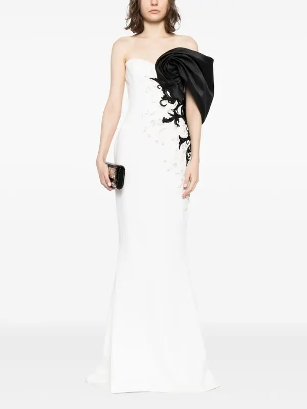 SAIID KOBEISY One-shoulder Gown