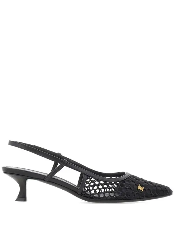 FERRAGAMO 40mm Vara-appliqué Slingback Pumps