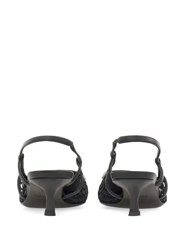 FERRAGAMO 40mm Vara-appliqué Slingback Pumps