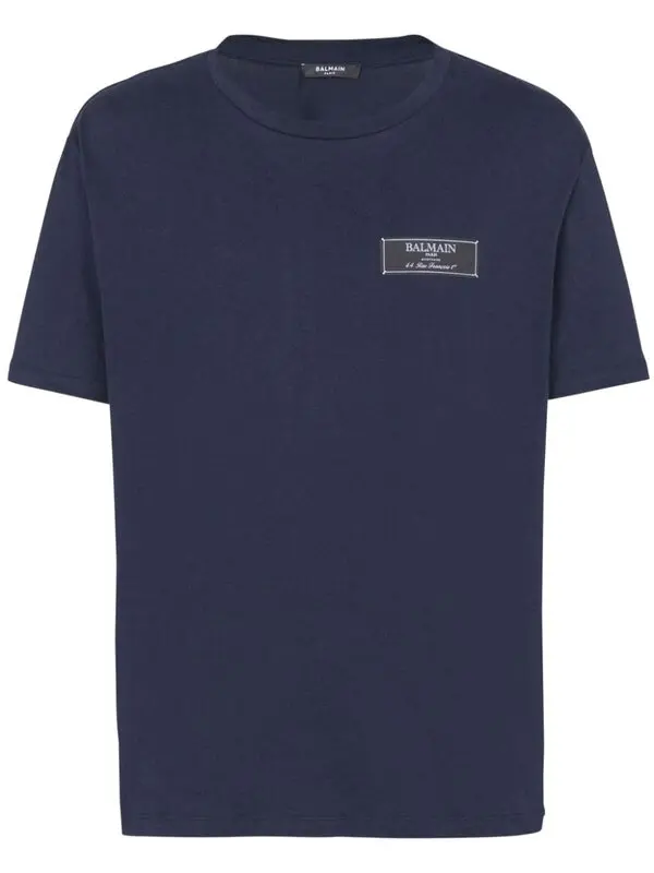 Balmain Logo-tag Cotton T-shirt