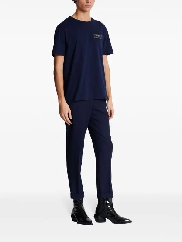 Balmain Logo-tag Cotton T-shirt