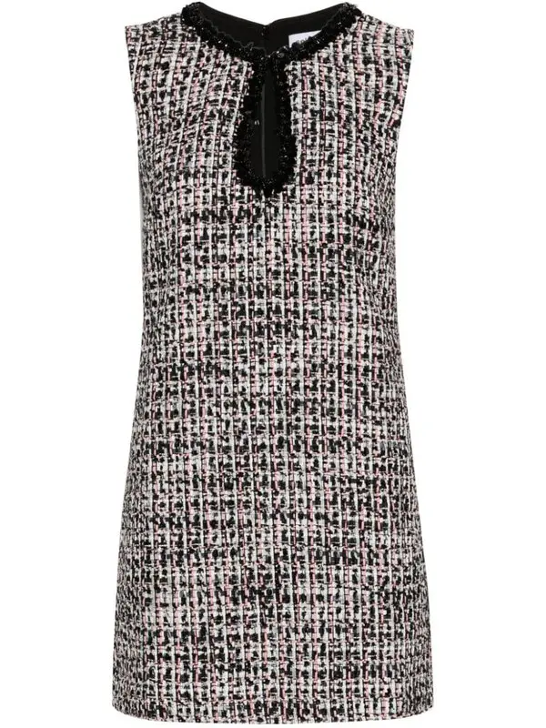 SELF-PORTRAIT Paillette-embellished Bouclé Mini Dress
