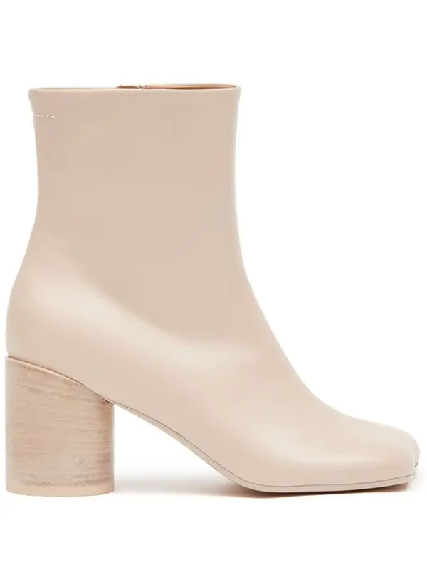 MAISON MARGIELA Anatomic 70mm Leather Ankle Boots - Neutrals