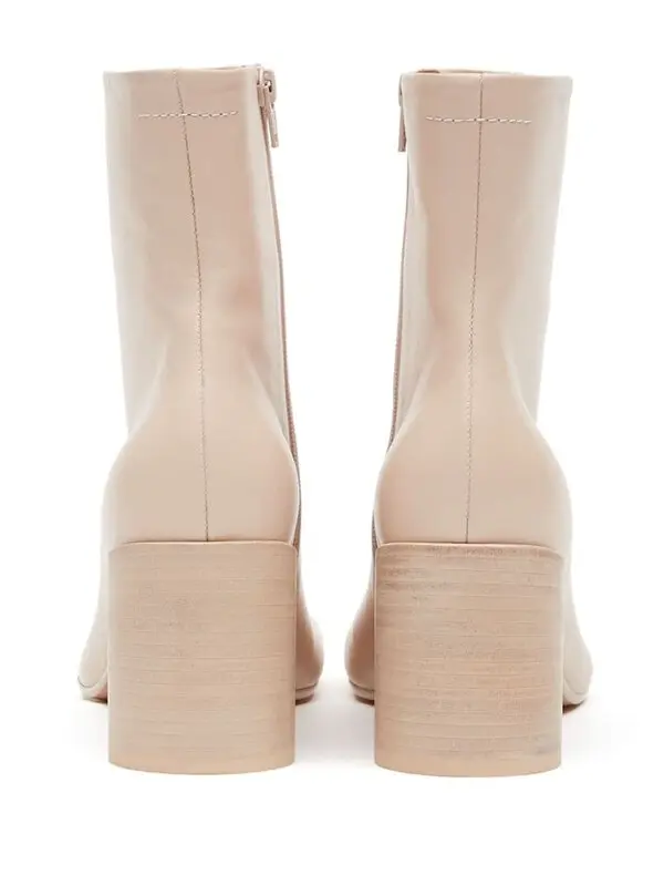 MAISON MARGIELA Anatomic 70mm Leather Ankle Boots - Neutrals