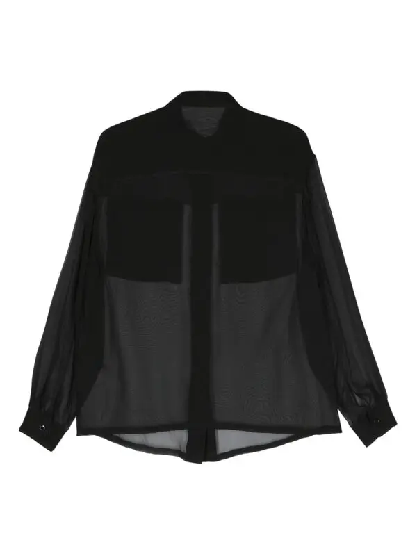 Saint Laurent Semi-sheer Silk Shirt