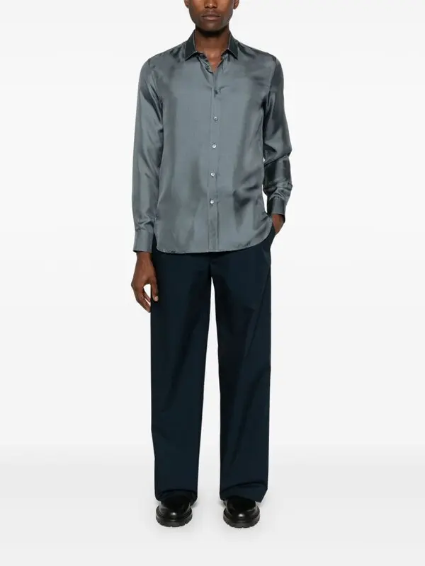 MODES Lightweight Silk Shirt - Grey