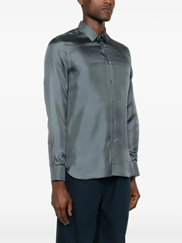 MODES Lightweight Silk Shirt - Grey