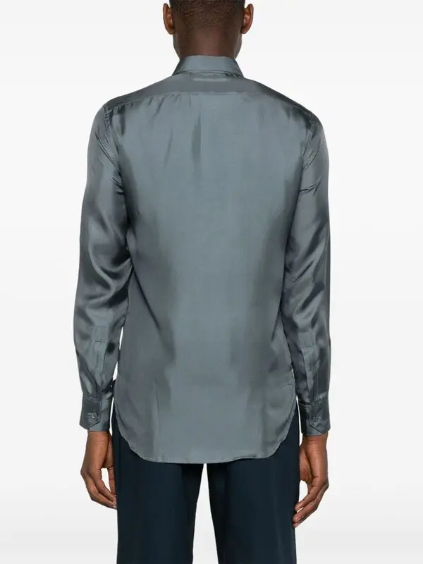 MODES Lightweight Silk Shirt - Grey