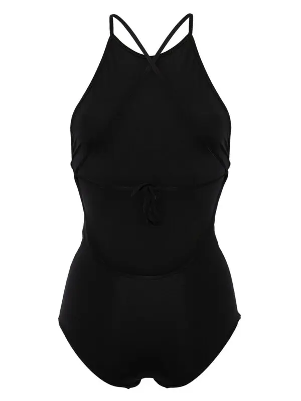 TOTEME Open-back Sleeveless One-piece Swimsuit - Black