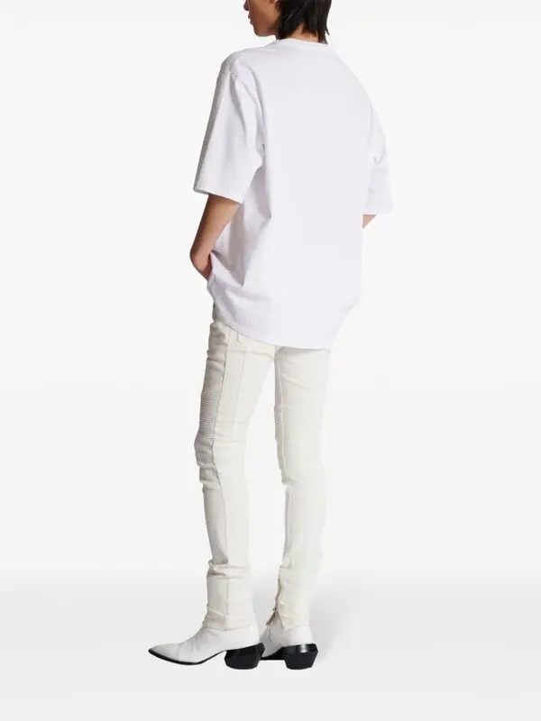 Balmain Graphic-print Cotton T-shirt