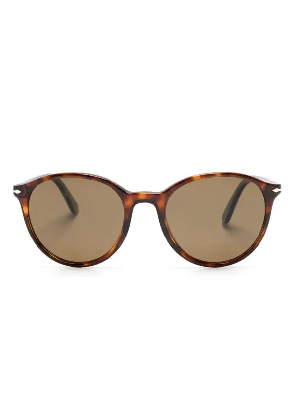 Persol Round Frame Sunglasses - Brown