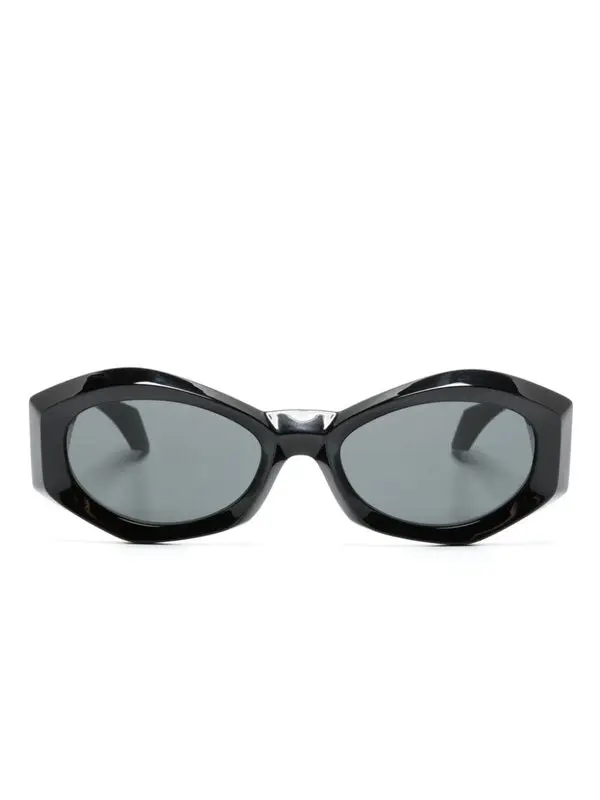 Versace Medusa Plaque Sunglasses - Black