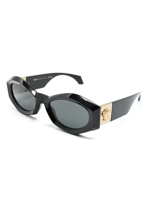 Versace Medusa Plaque Sunglasses - Black