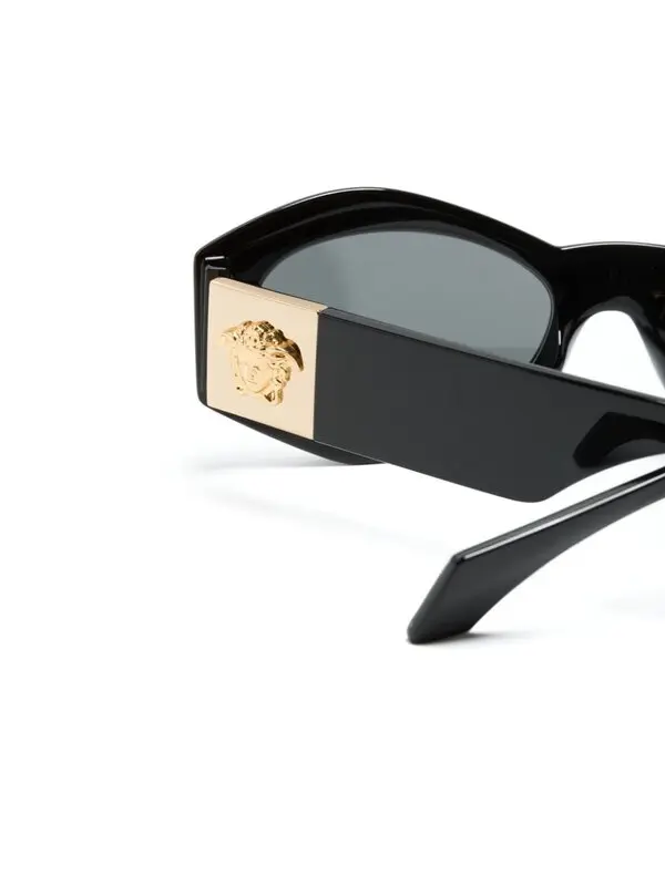 Versace Medusa Plaque Sunglasses - Black