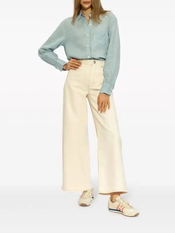 Rag & Bone Sofie High-rise Wide-leg Jeans - Neutrals