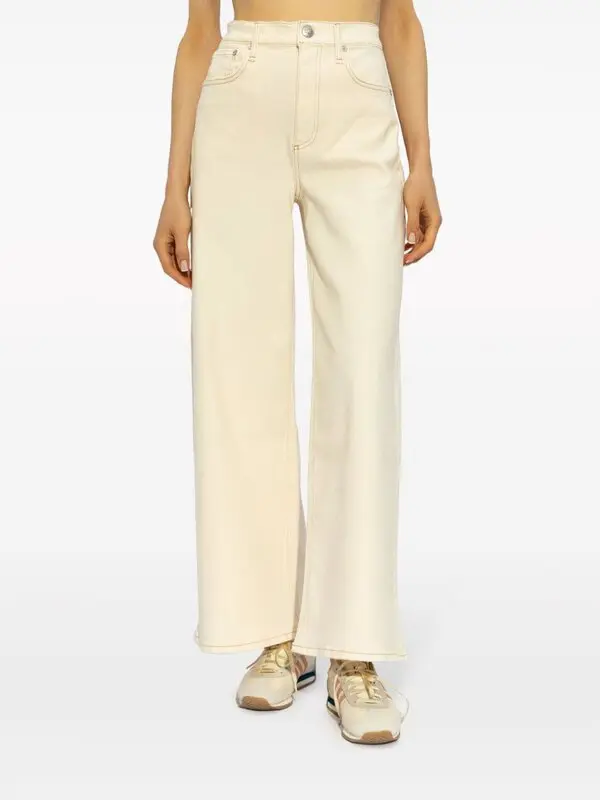 Rag & Bone Sofie High-rise Wide-leg Jeans - Neutrals