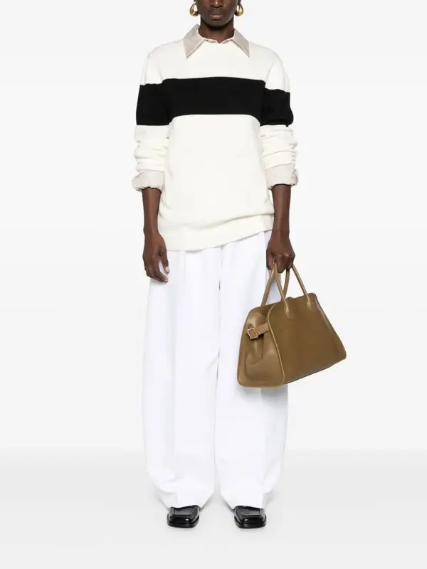 TOTEME Striped Crew-neck Jumper - Neutrals