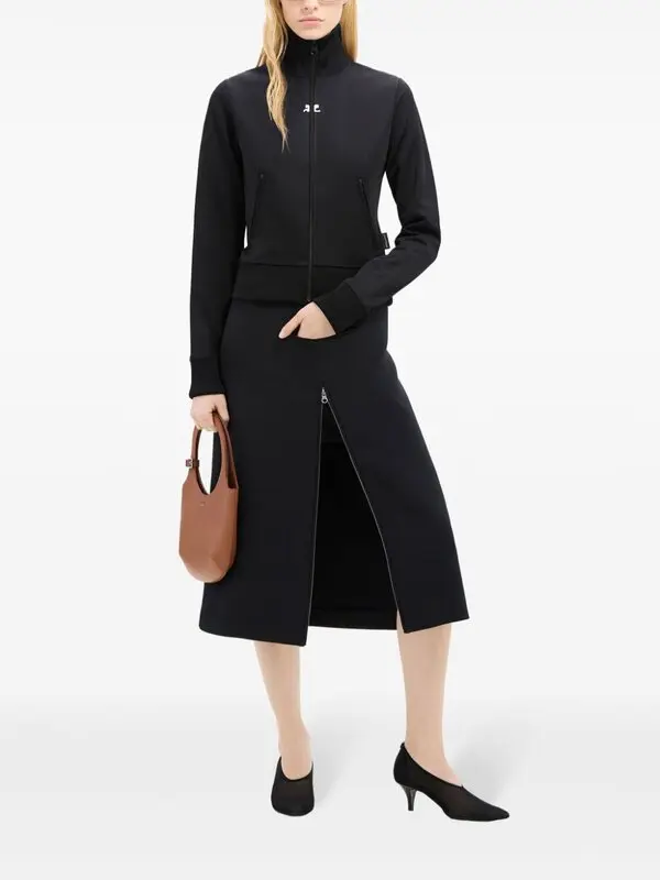 COURREGES Interlock Tracksuit Jersey Jacket - Black