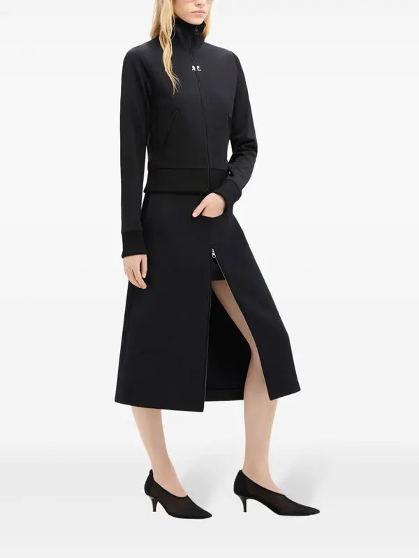 COURREGES Interlock Tracksuit Jersey Jacket - Black