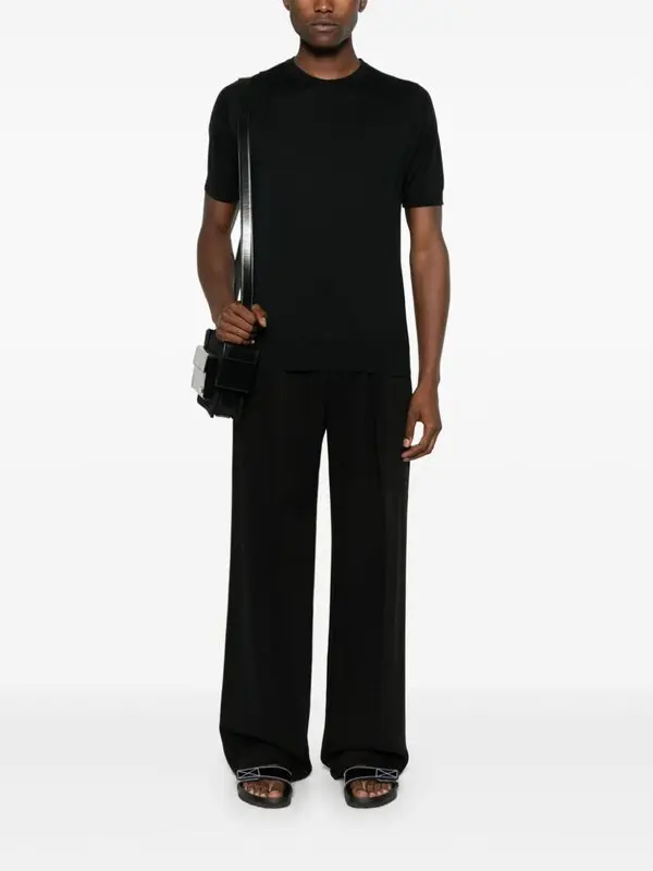 John Smedley Short-sleeve T-shirt - Black
