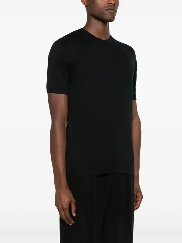 John Smedley Short-sleeve T-shirt - Black