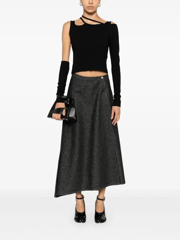 Yohji Yamamoto Cold Shoulder-design Top