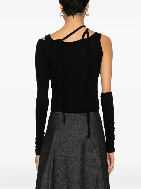 Yohji Yamamoto Cold Shoulder-design Top