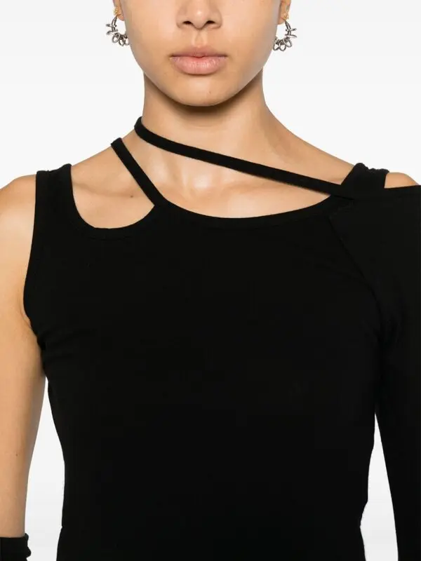 Yohji Yamamoto Cold Shoulder-design Top