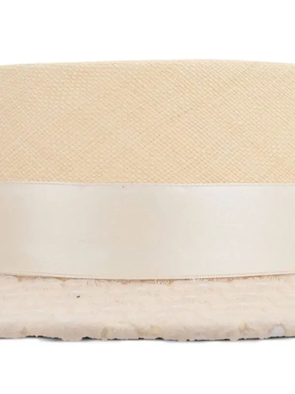 MAISON MICHEL Wide-brim Canotier Hat