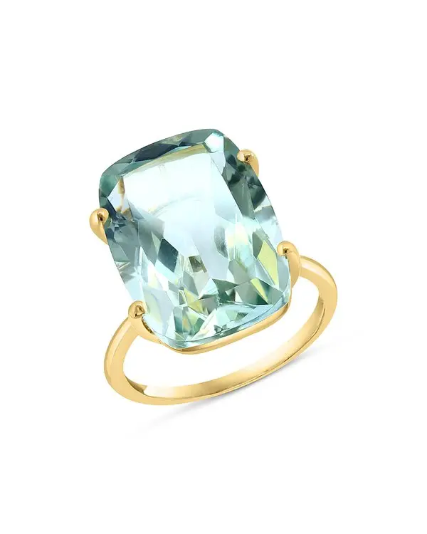 Bloomingdale'S Prasiolite Ring In 14k Yellow Gold - Green/gold