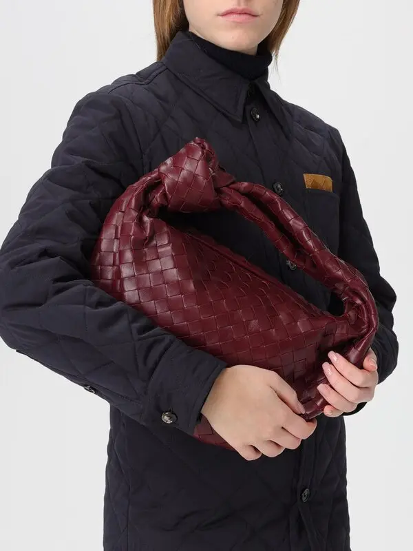 Bottega Veneta Woven Handbag - Wine