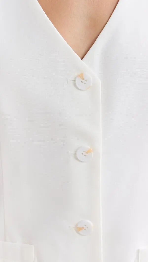 O.P.T Akiya Vest Mini Dress - White