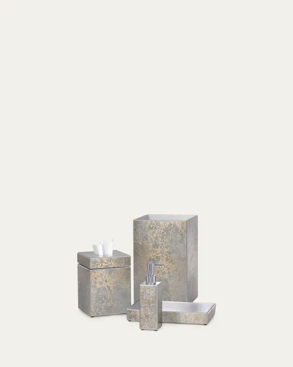LABRAZEL Natasha Wastebasket - Silver/gold