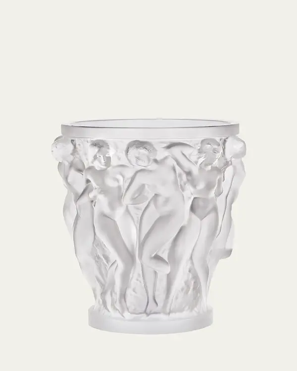 Lalique Clear Crystal Bacchantes Vase