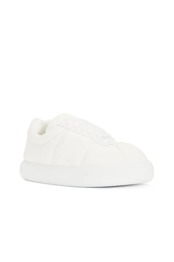 Marni Leather Sneakers - Lily White