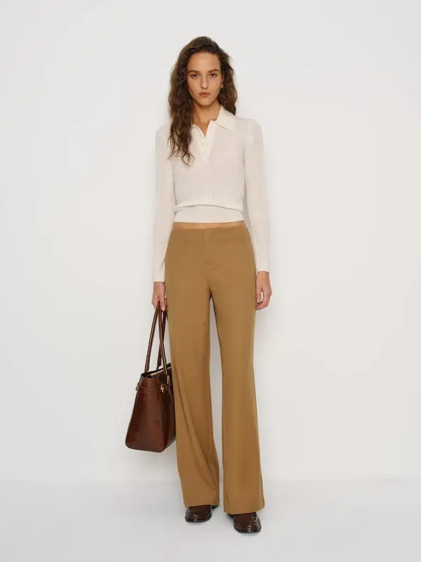 REFORMATION Vida Low Rise Short Pant - Brown