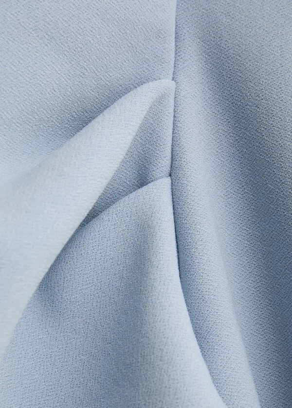 Bec & Bridge Karina Tuck Ruched Midi Dress - Light Blue